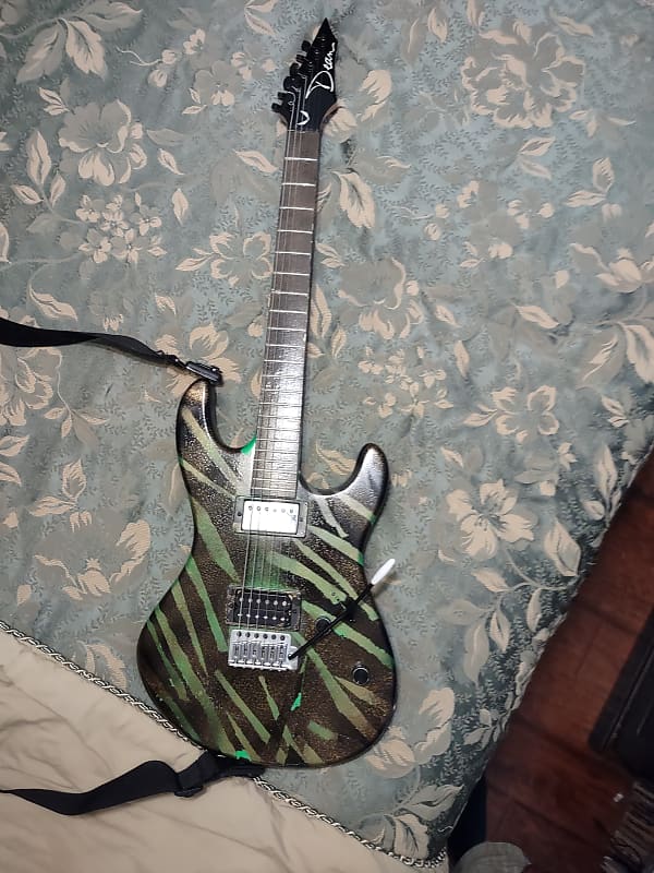 Dean Custom Zone 2 HB - Florescent Green 2000's Custom | Reverb