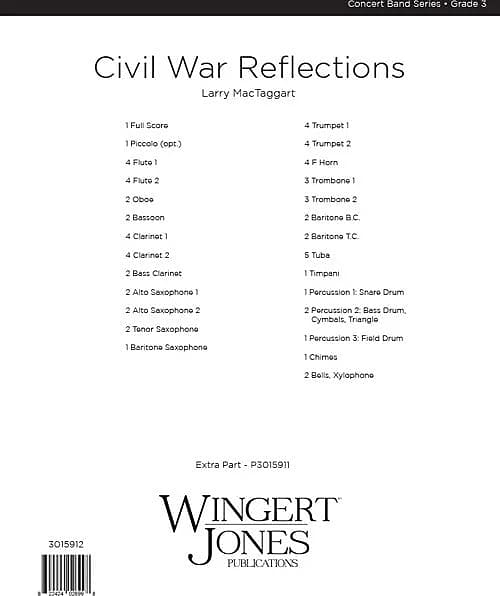 Civil War Reflections - Full Score | Reverb