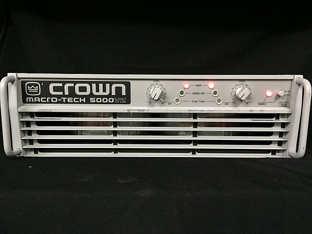 Crown Macro Tech 5000 VZ amp 2000 Black and Silver | Reverb