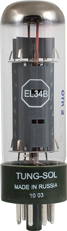 Vacuum Tube - EL34B, Tung-Sol Reissue - Matched Pair | Reverb