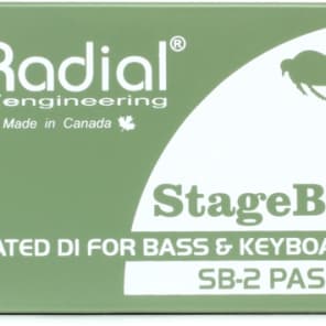 Radial StageBug SB-2 1-channel Passive Instrument Direct Box | Reverb