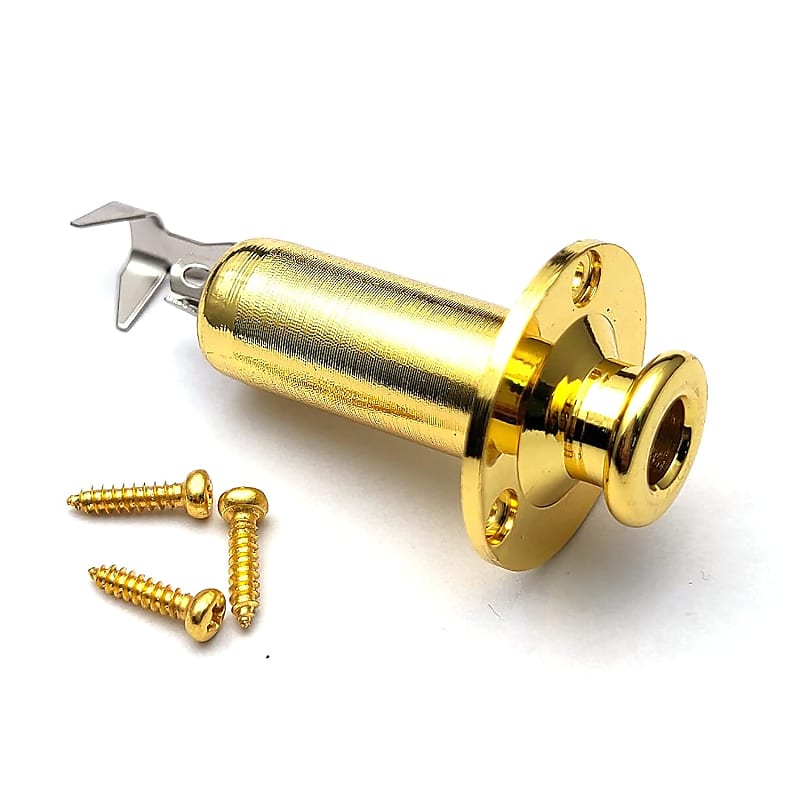 6.35Mm Acoustic Electric Guitar Bass Mono Endpin Output Jack | Reverb