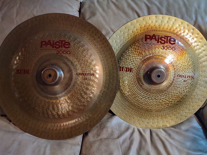 20" & 22" Paiste RUDE 3000 China Type | Reverb