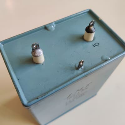 1x Vintage L.M.T. PIO 10uF 1000V Paper In Oil Capacitor | Reverb