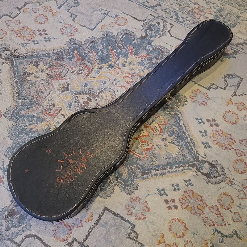 Vintage Black Chipboard Electric or Bass Guitar Case - 1960s? | Reverb