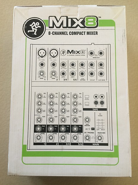 Mackie Mix8 Mix 8 8-channel Compact Mixer 2014 Black | Reverb