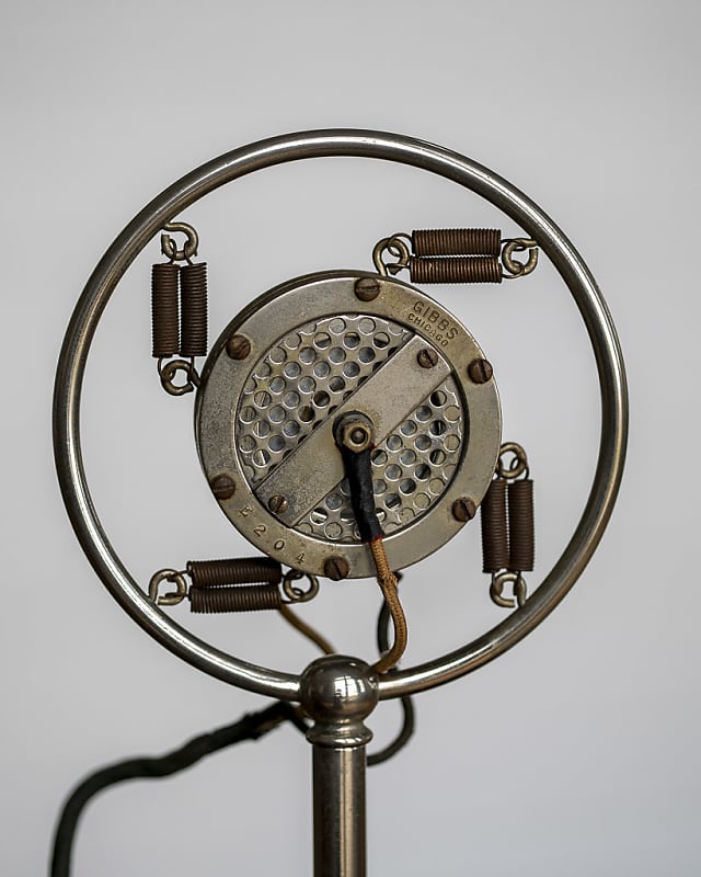 Gibbs Carbon Double Button Microphone 1932 - Nickel | Reverb