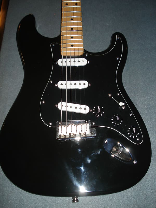 Strat Partscaster Gilmour Tribute - Black | Reverb