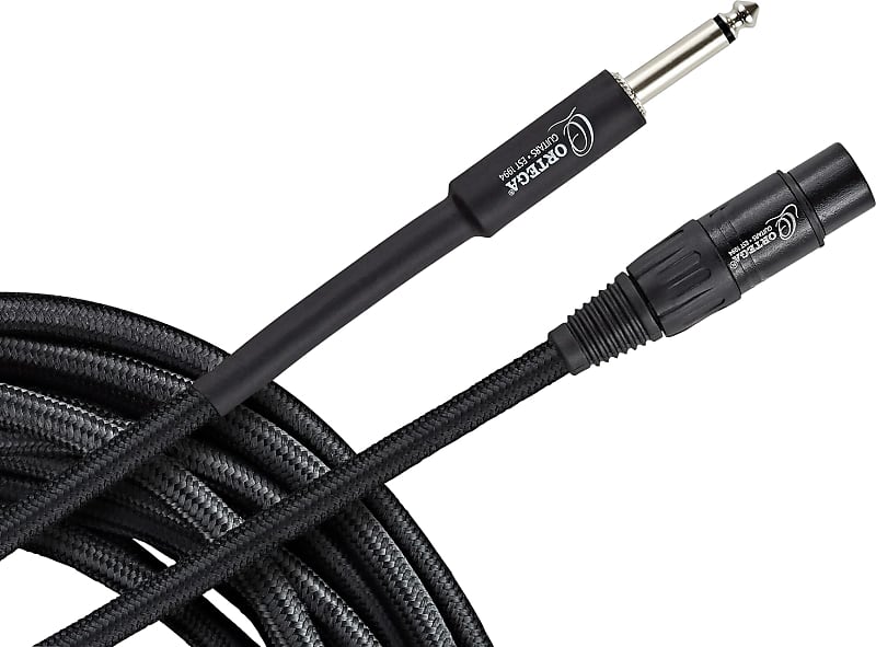 Professional Braided Microphone Cable Female XLR / Mono 1/4" | Reverb