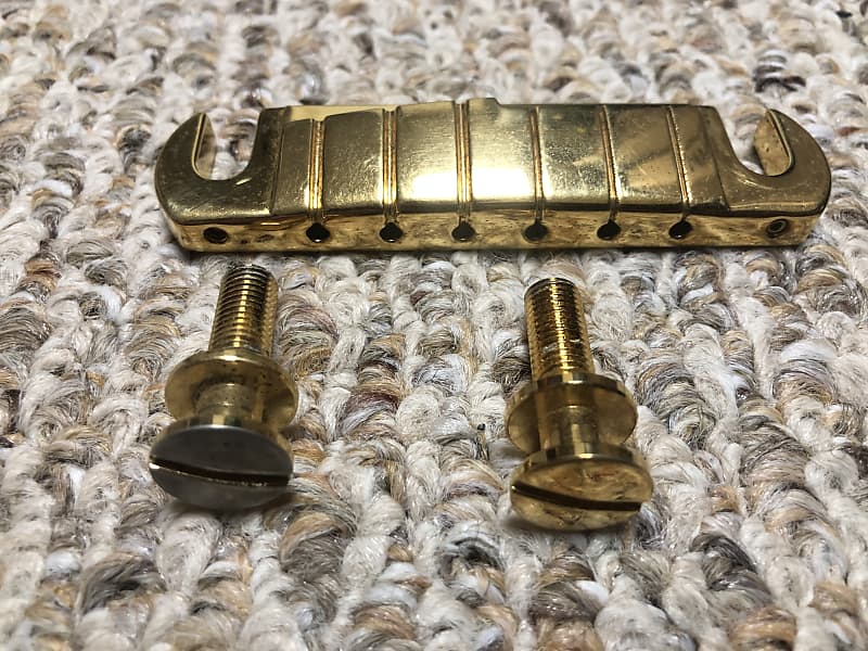 PRS McCarty USA Wraparound Bridge Tailpiece Studs Gold | Reverb