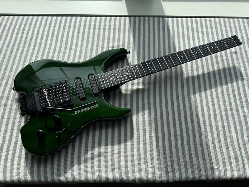 Steinberger GR4 headless guitar, Translucent GREEN, graphite | Reverb