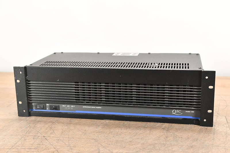 QSC Model 1400 2-Channel Power Amplifier CG0041W | Reverb