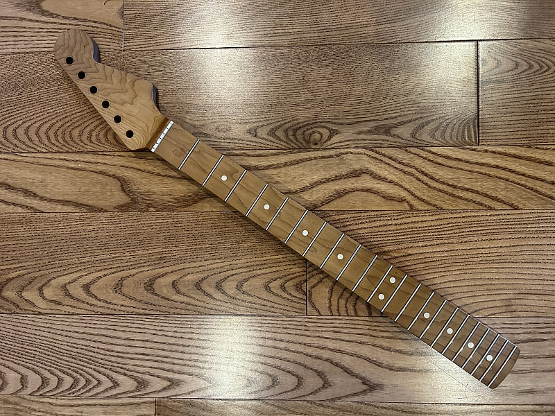 Warmoth Stratocaster Neck - Roasted Maple - Stainless Steel | Reverb