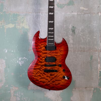 1968 Teisco Viper V-2 Redburst Bizzaro Blade Pickups Pro | Reverb