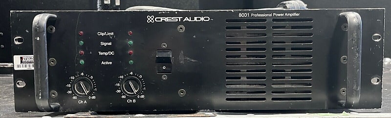 Crest Audio 8001 Professional Stereo Power Amplifier 8001 - | Reverb