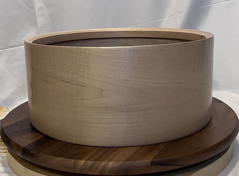 Famous Drum Company 6x14” Steam-bent, Single-ply, Solid Curly | Reverb