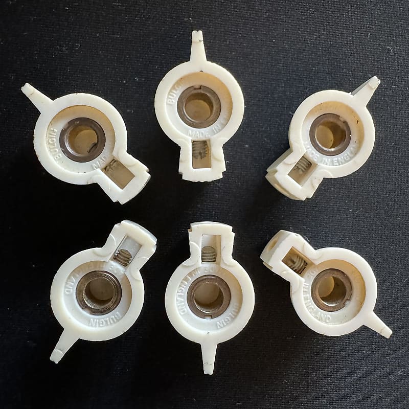 Vox Bulgin [Set of 6] Bakelite amp knobs for 6mm shafts 60s - | Reverb