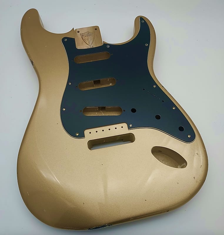 4lbs 4oz BloomDoom Nitro Lacquer Aged Relic Firemist Gold | Reverb