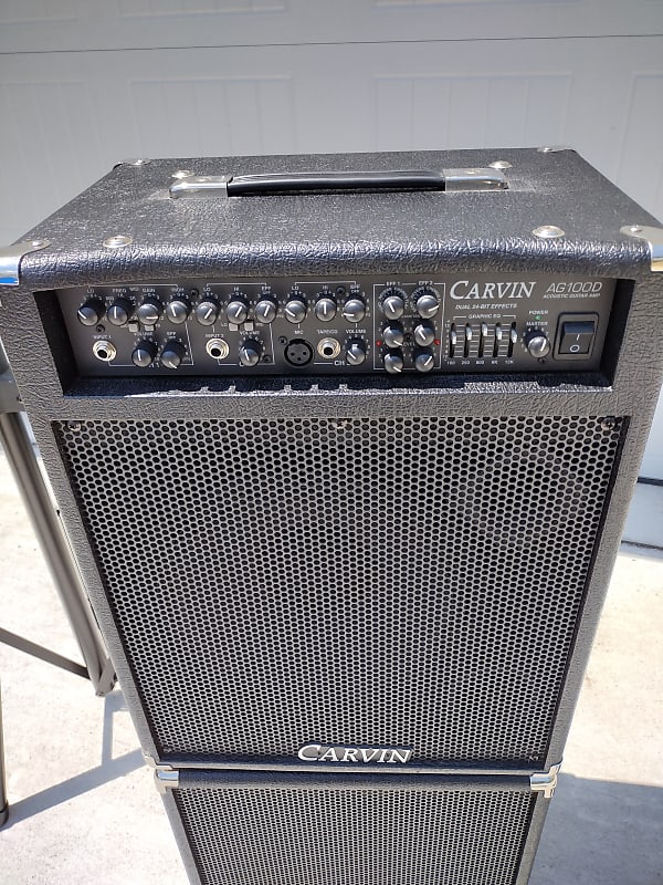 Carvin AG100d acoustic amp, and 112AG extension cabinet 2010 | Reverb