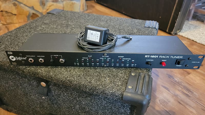 Sabine RT-1601 Rack Tuner Black With PSU Rack Mount Great | Reverb