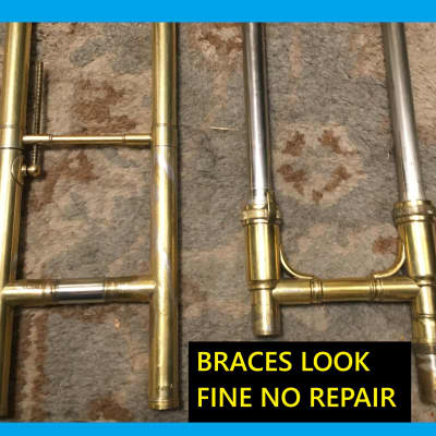 STENBERG PORTRAIT 1925 TROMBONE RARE GOLD PLATE BURNISHED / | Reverb