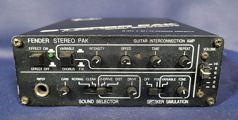 Fender Stereo Pak Interconnection Headphone Amp Guitar Sound | Reverb