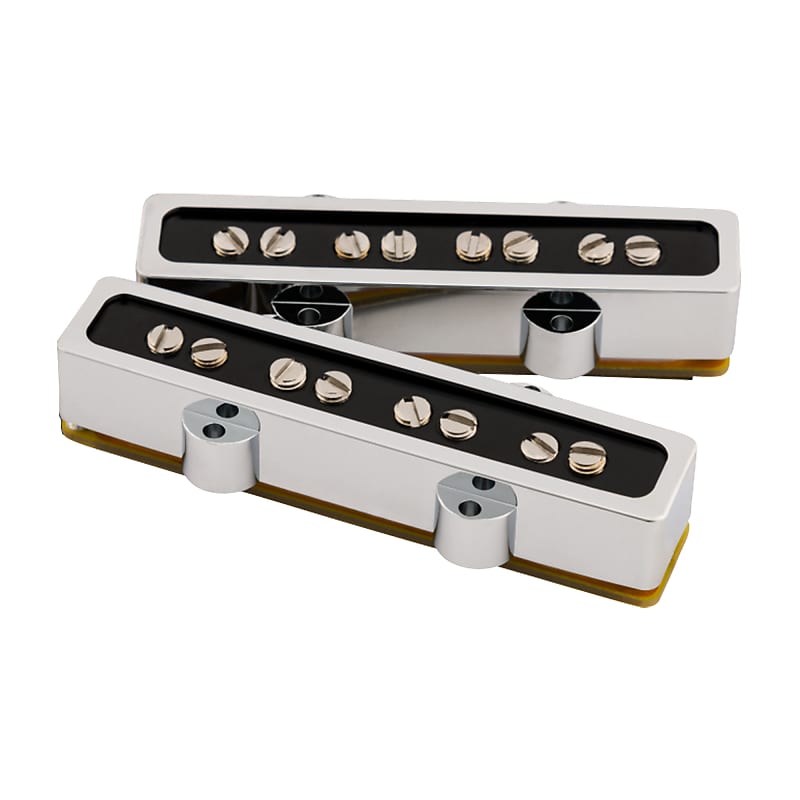 Fender Cobalt Chrome Jazz Bass Pickup Set | Reverb