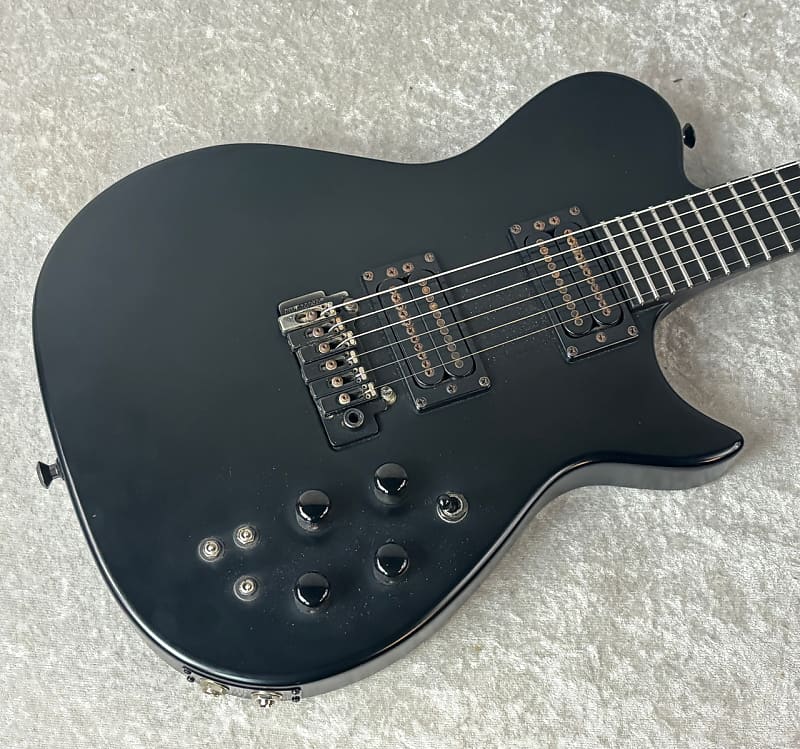 1990's USA Carvin SC90 electric guitar satin black with case | Reverb