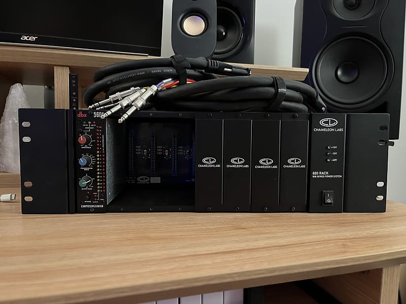 Chameleon Labs 880 Rack w/ DBX 560A & Cables | Reverb