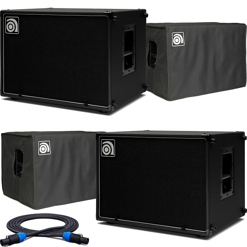 Ampeg Venture VB-210 2x10" Bass Amp Speaker Cabinets (Pair) | Reverb