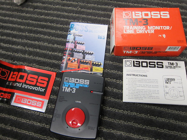 Boss TM-3 Training Monitor/Line Driver New In Box, Manual, | Reverb