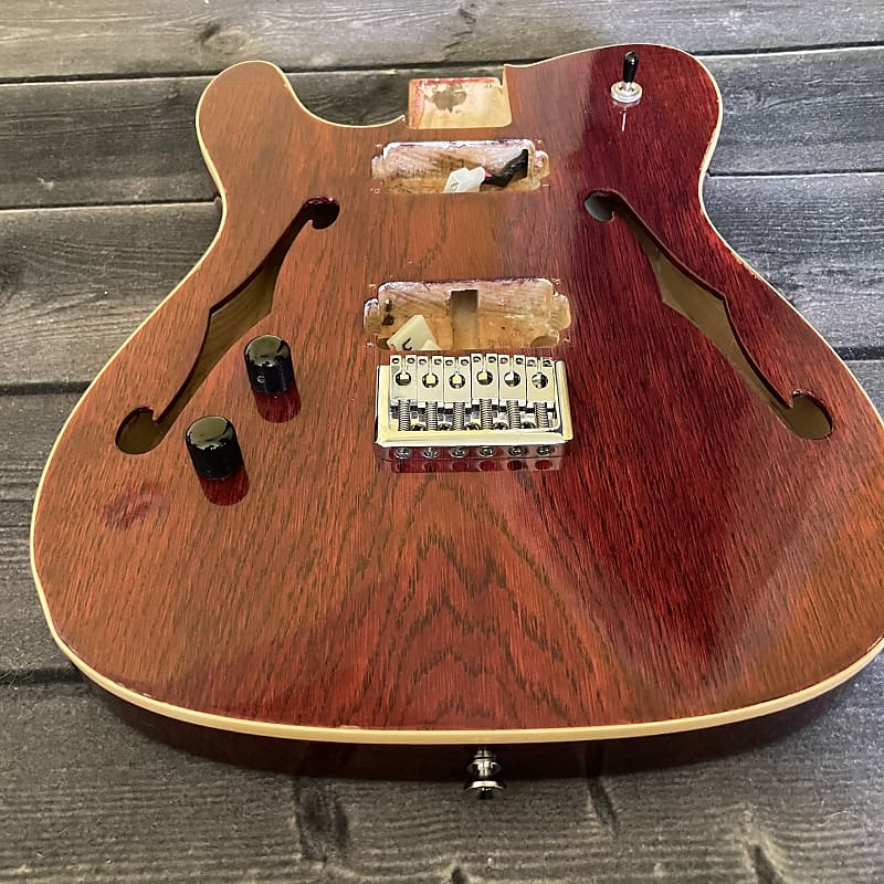 Unbranded Thinline Telecaster Body Trans Cherry Stain | Reverb