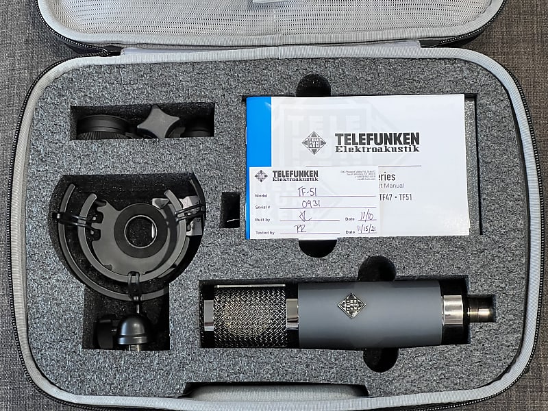 TELEFUNKEN ELEKTROAKUSTIK TF51 TUBE MICROPHONE - LIKE NEW | Reverb