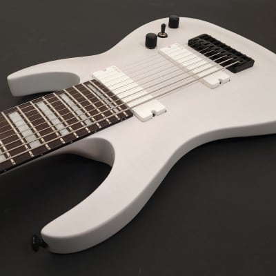 Agile 9 String Electric Guitar Septor Elite 930 EB EMG White | Reverb