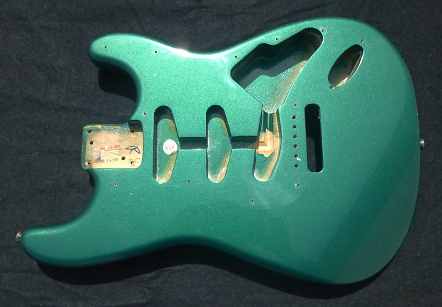 '62 Fender USA Stratocaster Body in RARE Sherwood | Reverb Canada