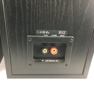 Infinity RS2 Bookshelf Speakers 6-1/2" Woofer + Tweeter - 100 | Reverb