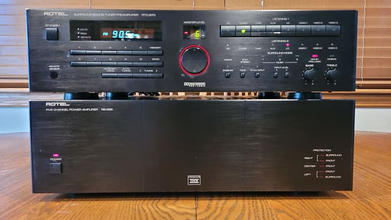 Rotel RB-985 & RTC-970 1990's - Black | Reverb