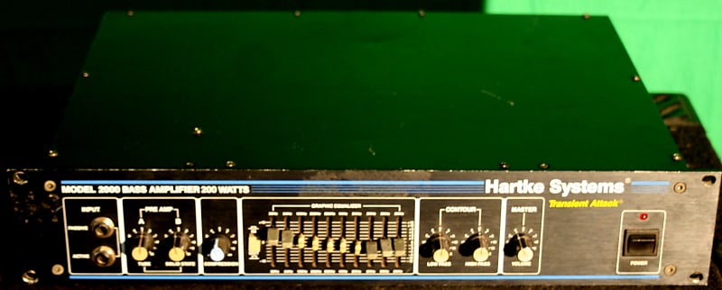 Hartke model 2000 rack mount bass amplifier made in USA | Reverb