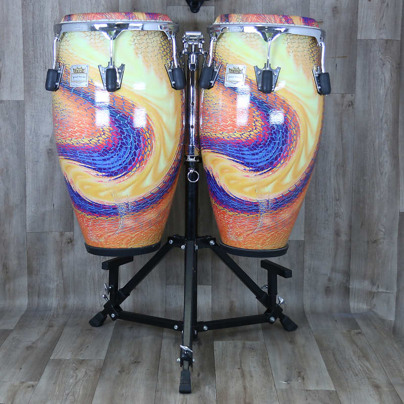 Remo Congas Jimmy Morales - Serpentine + stand | Reverb France