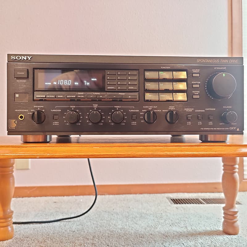 Sony ES STR-GX10ES 1988-1990 - Black & Wooden Side Panels | Reverb