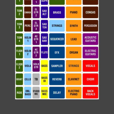 Unbranded Magnetic labels for Begringer P16-M | Reverb
