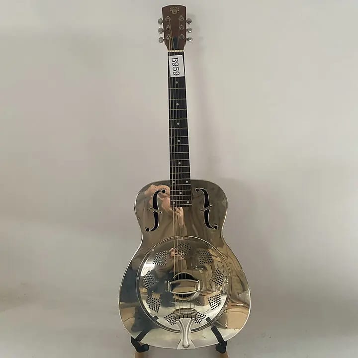 Custom Metal Dobro Guitar Metal Body with Neck and Rosewood | Reverb