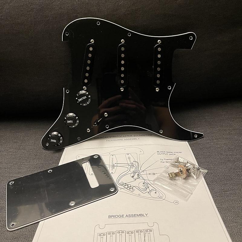Fender Tex-Mex Stratocaster LOADED 3-Ply Parchment Pickguard | Reverb