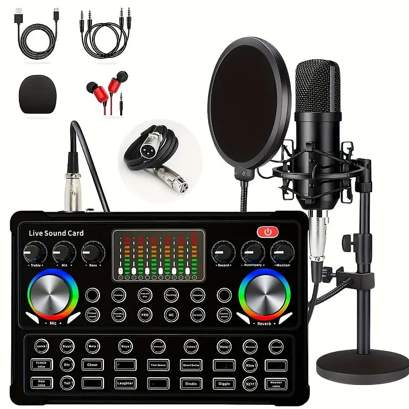1 Set Podcast Equipment Bundle, XLR Podcast Microphone | Reverb