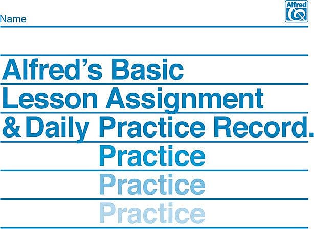 Alfred's Basic Lesson Assignment & Daily Practice Record | Reverb