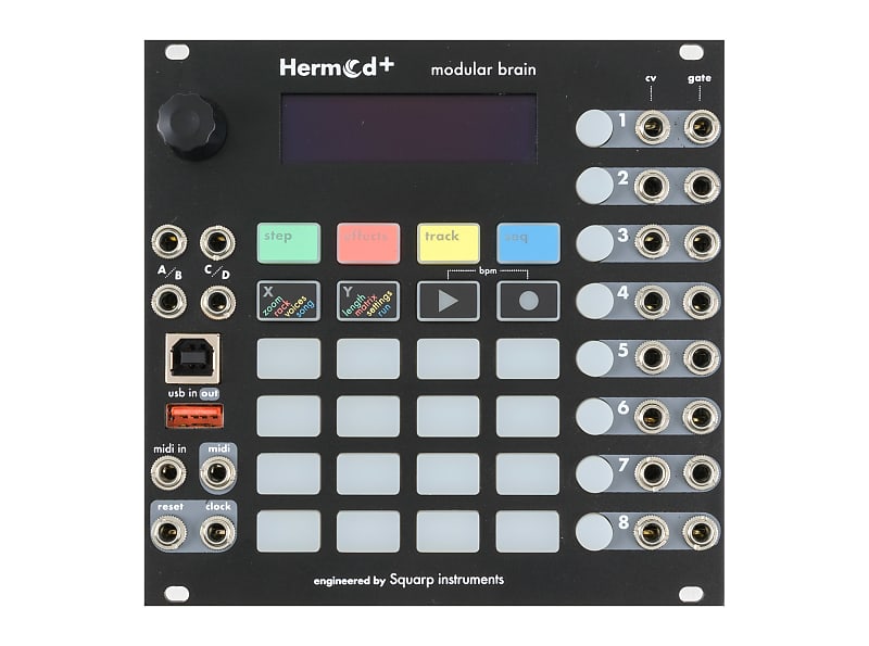 Squarp Hermod+ Modular Brain Sequencer + MIDI-CV Converter | Reverb