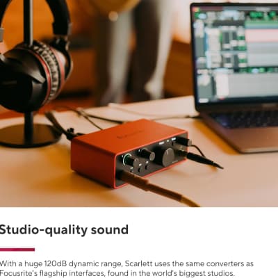 Focusrite Scarlett 2i2 Studio 4th Gen Bundle Portable | Reverb