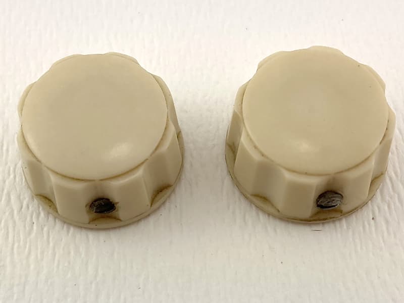 Vintage USA Cupcake Style Guitar Knobs (2) '50s | Reverb