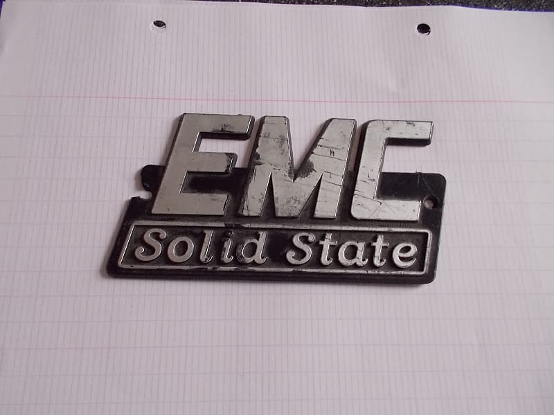 EMC Electronic Music Corp Name Plate Cleveland Ohio 1969 | Reverb