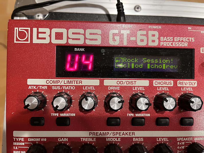 Boss GT-6B Bass Guitar Effects Pedal Unit | Reverb